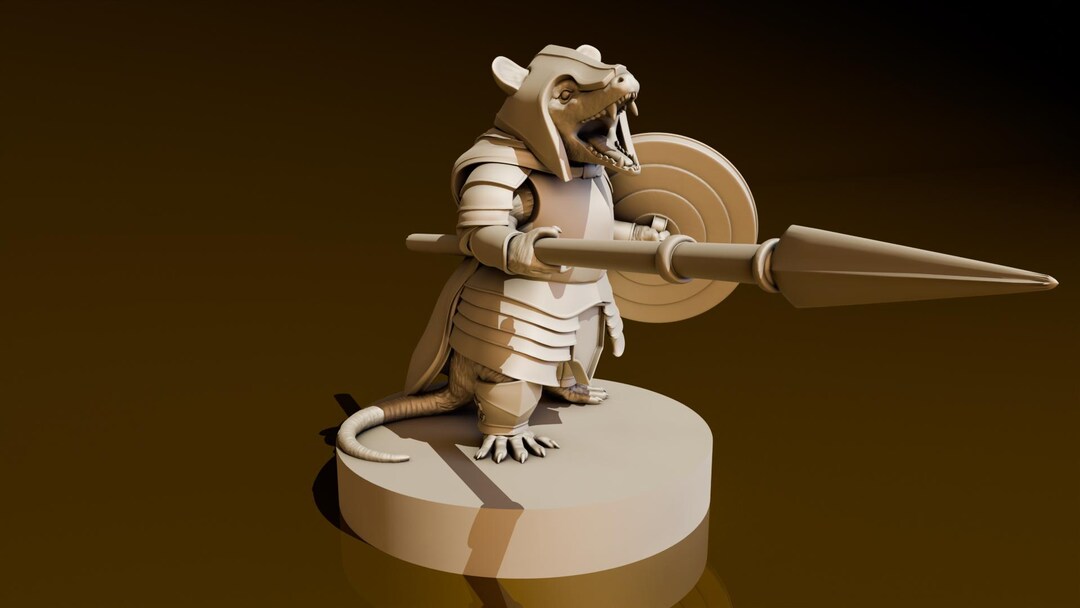 Lord Rubbish Opossum Fighter | DND Miniatures | DND Model ...