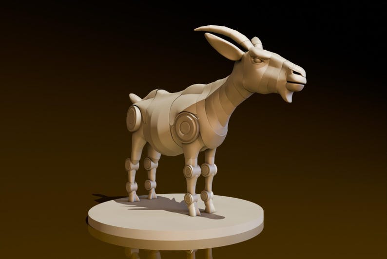 Goat Steel Defender | DND Miniatures | DND Model | Dungeonguildmerchant ...