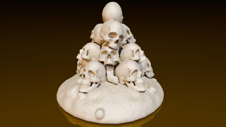 Pile of Skulls | DND Miniatures | DND Model | Dungeonguildmerchant | No ...
