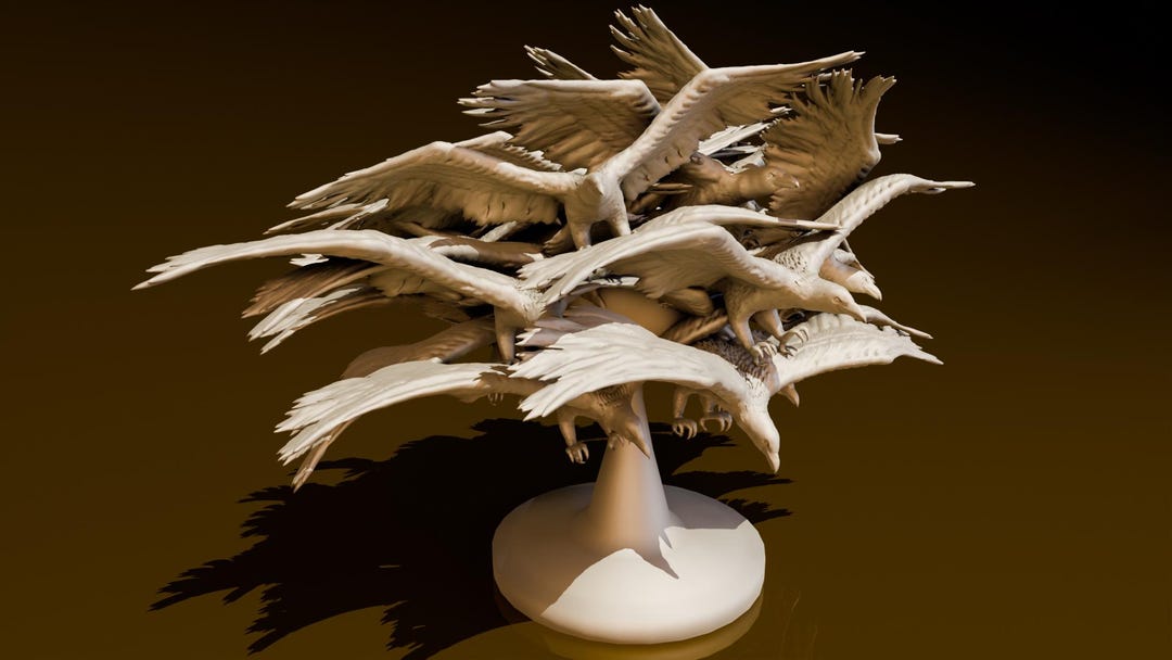 Swarm of Raven | DND Miniatures | DND Model | Dungeonguildmerchant | No ...