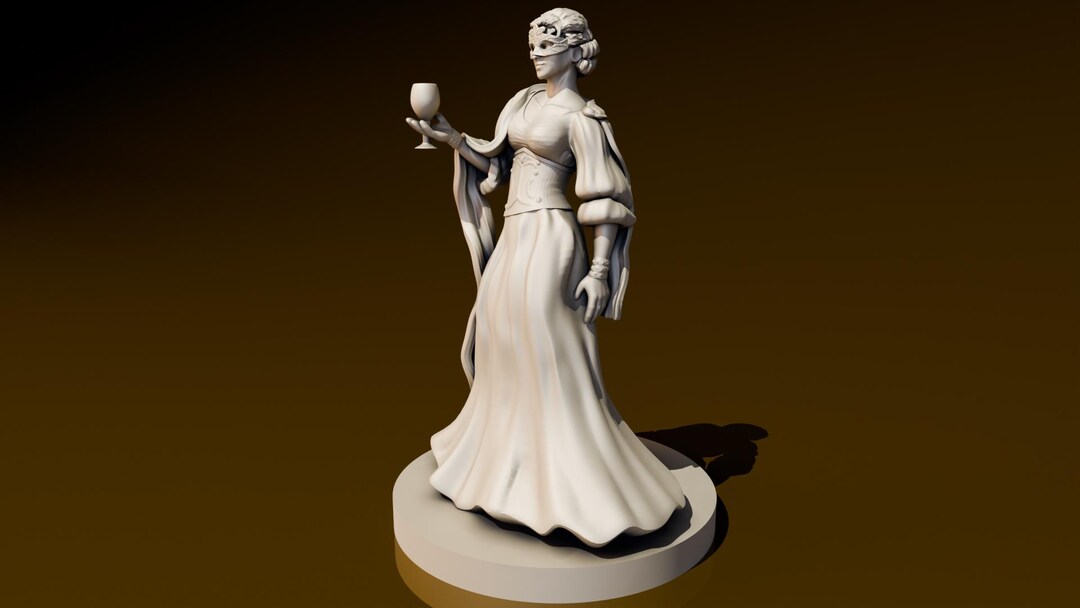 Noble Female Masquerade | DND Miniatures | DND Model ...