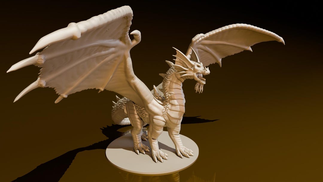 Bahamut in Dragon Form | DND Miniatures | DND Model ...