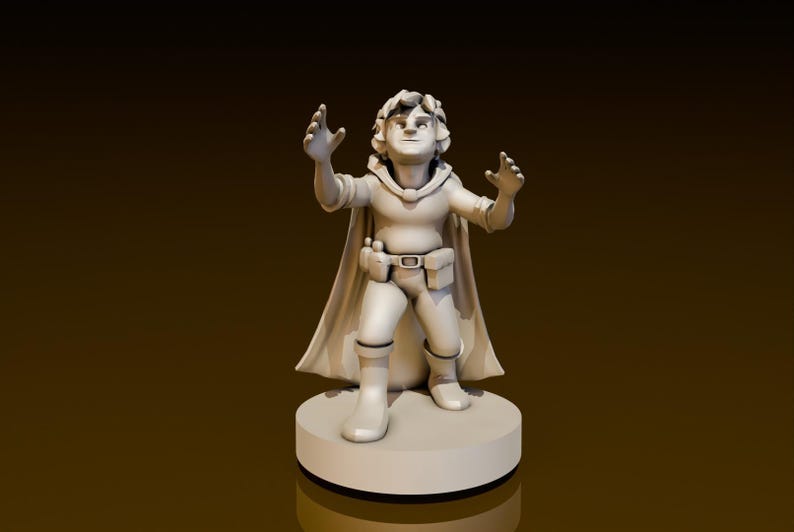 Halfling Male Sorcerer | DND Miniatures | DND Model ...