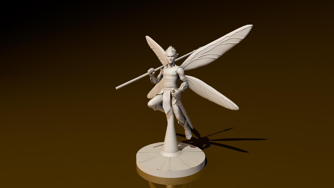Sprite With Polearm | DND Miniatures | DND Model | Dungeonguildmerchant ...