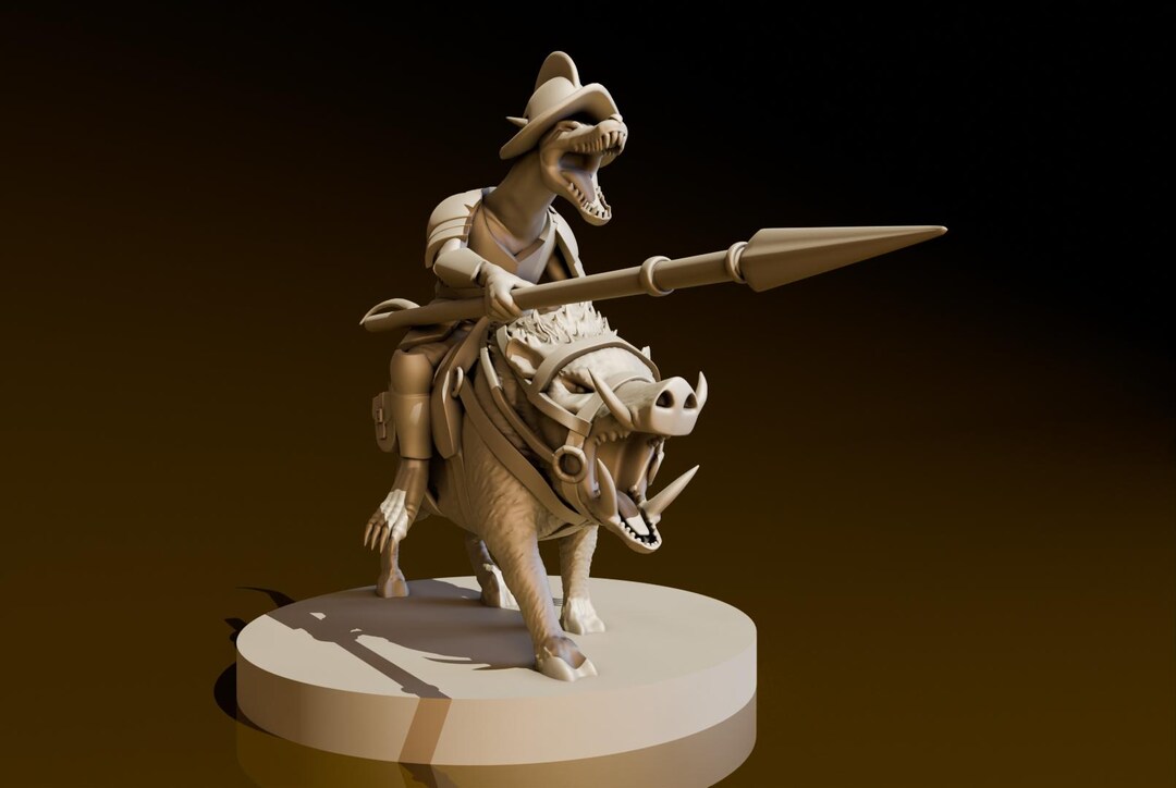 Kobold Paladin on Boar Mount | DND Miniatures | DND Model ...
