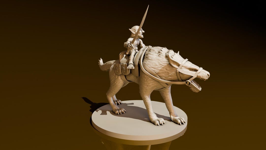 Goblin Worg Rider | DND Miniatures | DND Model | Dungeonguildmerchant ...