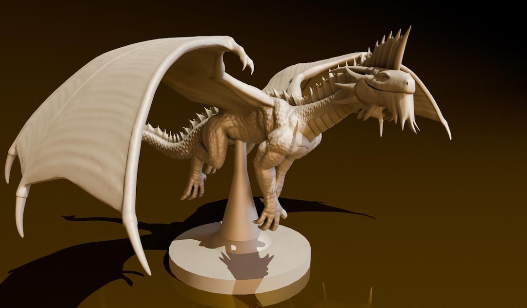 Silver Dragon Wyrmling Flying | DND Miniatures | DND Model ...
