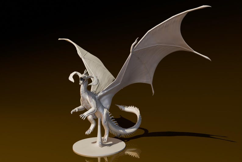 Ancient Black Dragon Version 2 | DND Miniatures | DND Model ...