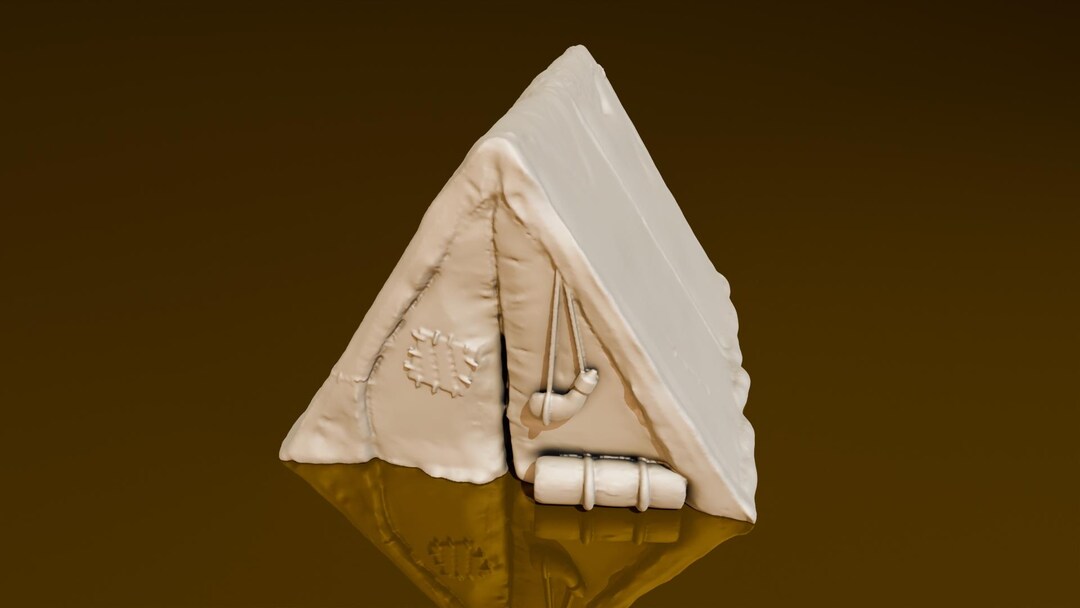 Adventurers Tent W/ Bedroll and Waterskin | DND Miniatures | DND Model ...