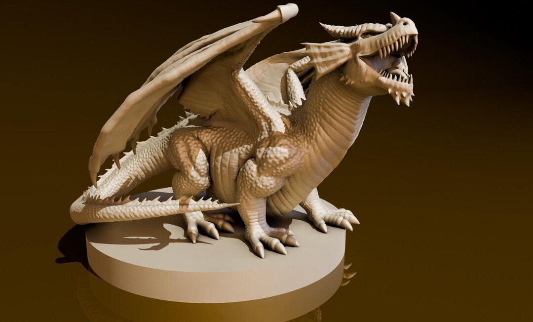 Chonky Red Dragon Wyrmling | DND Miniatures | DND Model ...