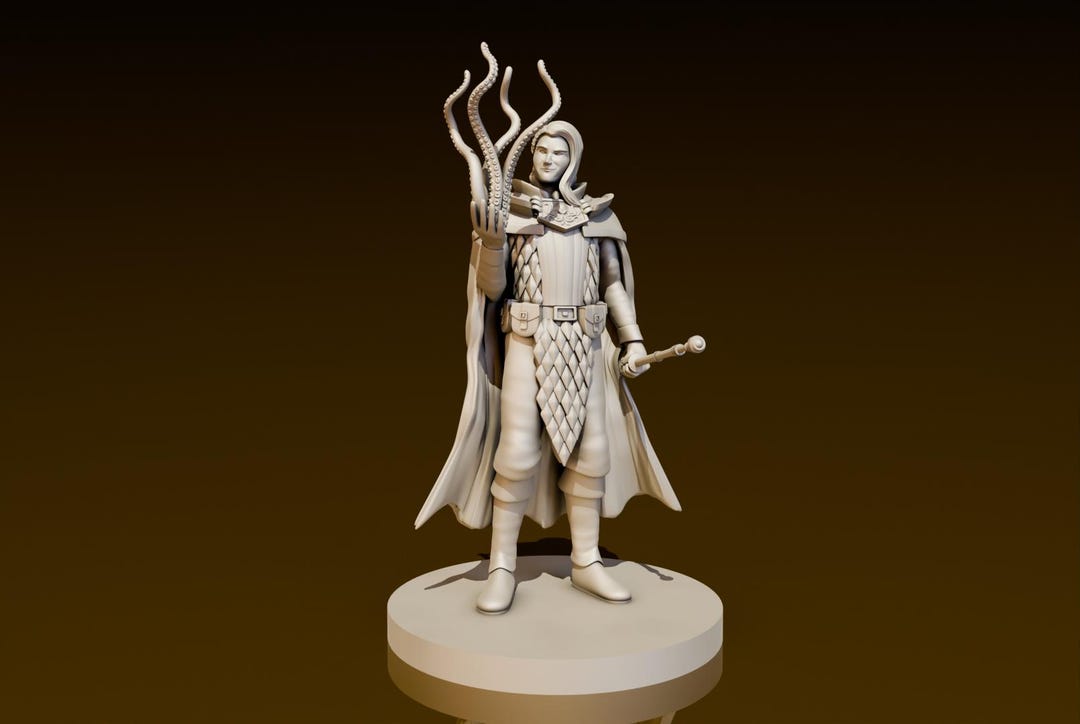 Human Male Eldritch Warlock | DND Miniatures | DND Model ...