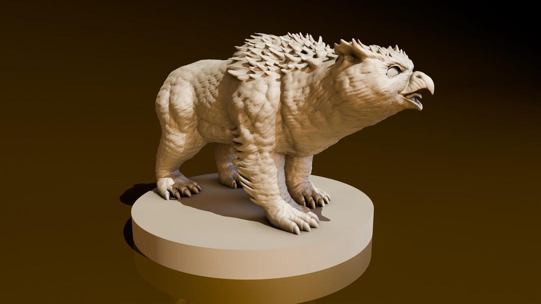 Owlbear Cub | DND Miniatures | DND Model | Dungeonguildmerchant | 32mm ...