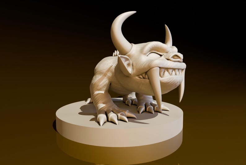 Hodag | DND Miniatures | DND Model | Dungeonguildmerchant | No Assembly ...