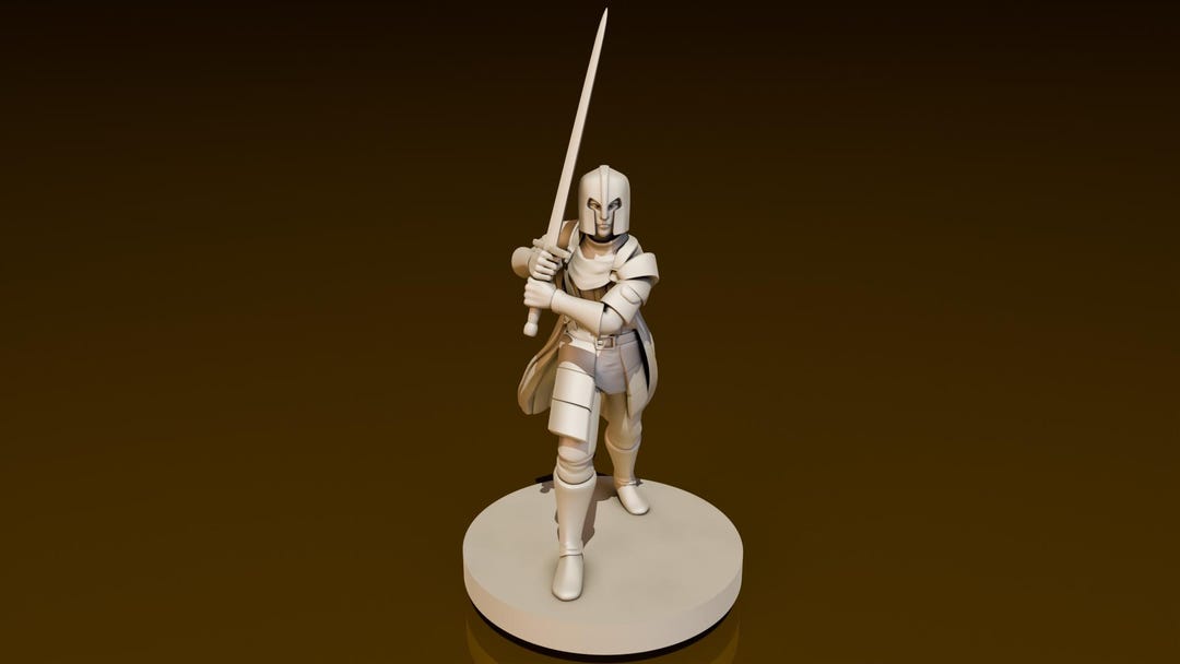 Veteran Female | DND Model | DND Miniatures | Dungeonguildmerchant | No ...
