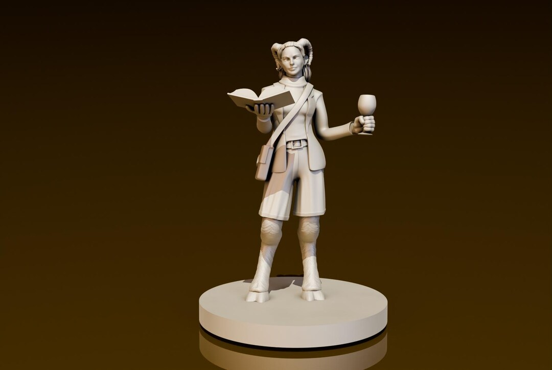 Satyr Female Wizard | DND Miniatures | DND Model | Dungeonguildmerchant ...
