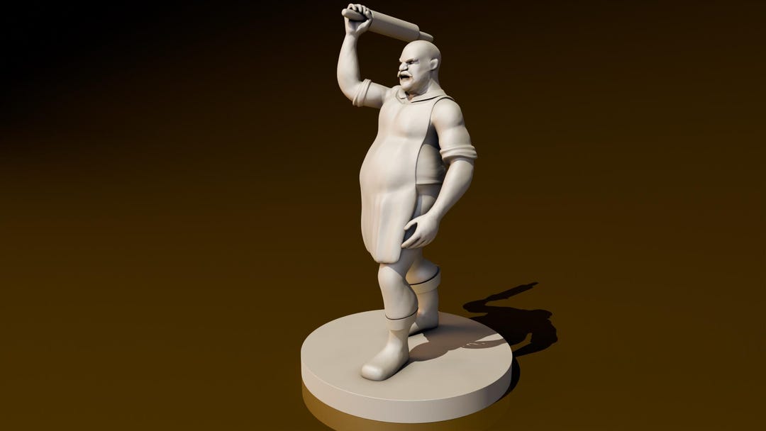 Angry Baker | DND Miniatures | DND Model | Dungeonguildmerchant | No ...