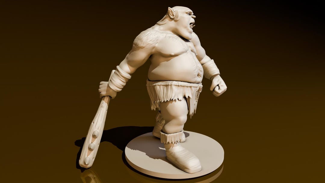 Ogre | DND Miniatures | DND Model | Dungeonguildmerchant | No Assembly ...