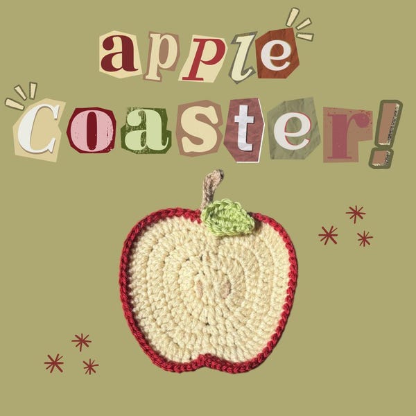 Apple Coasters - Etsy