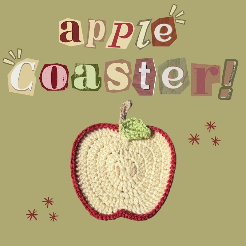 Apple Coasters - Etsy