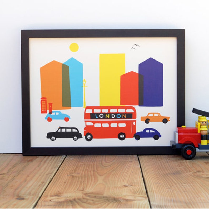 London Street Scene / Print for Baby Girl's or Boy's - Etsy