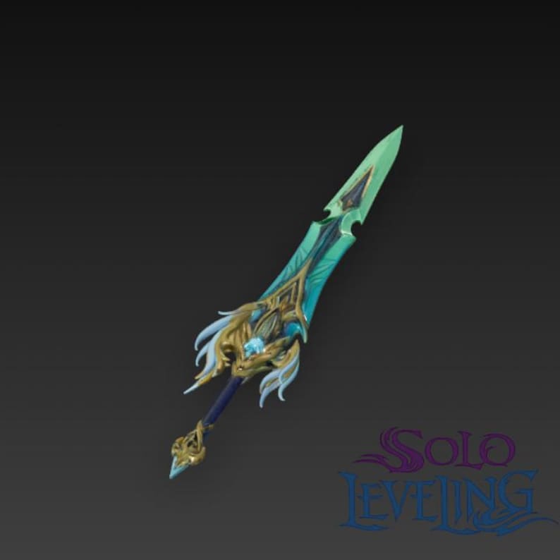 Solo Leveling Stormbringer STL File - 3D Printable Anime Sword Prop Fan ...