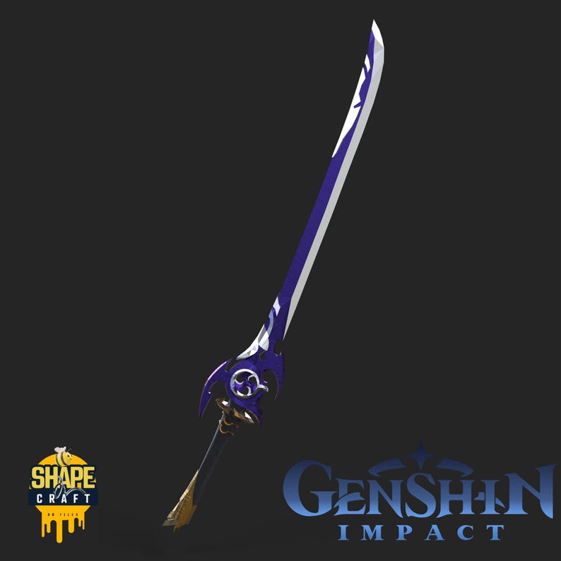 Mistsplitter Reforged STL From Genshin Impact – Real Size Anime Prop ...