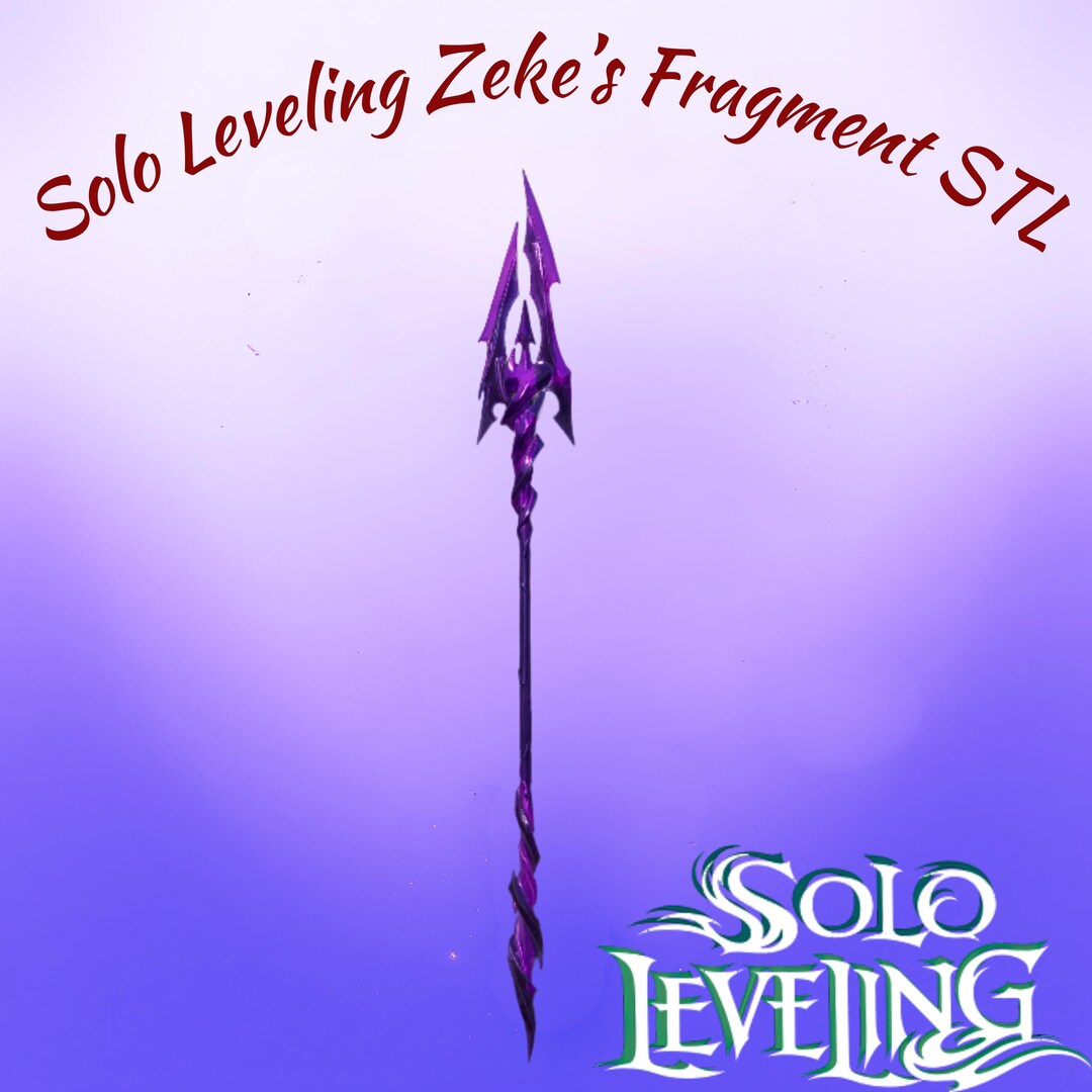 Solo Leveling Zeke’s Fragment STL - 3D Printable Anime Dagger Prop Fan ...