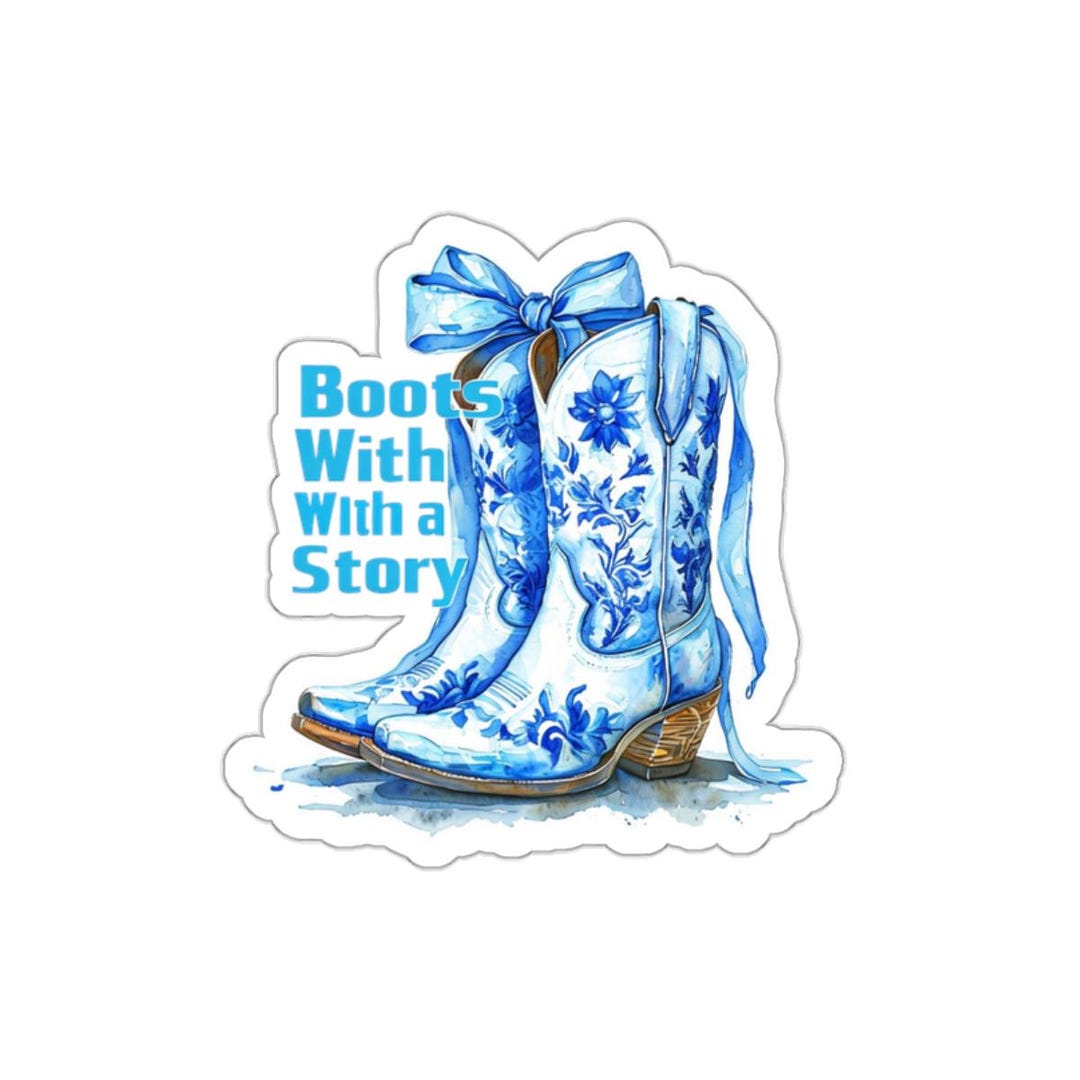 Vintage Cowboy Boots Die-cut Stickers, Western Decor, Nature Lovers ...