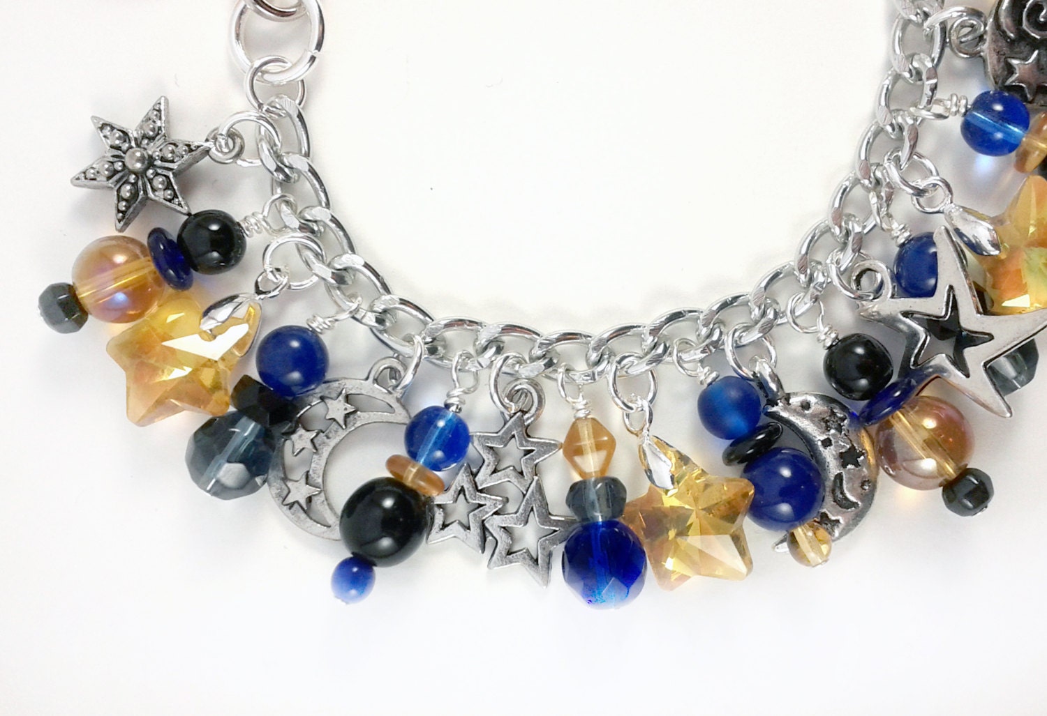 Starry Night Charm Bracelet - Etsy