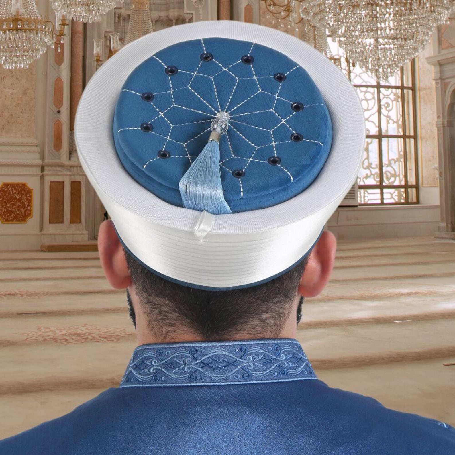 Imam Sarik, Lux Islamic Prayer Kufi, Imamah Hat, Fez, Muslim Prayer Cap ...