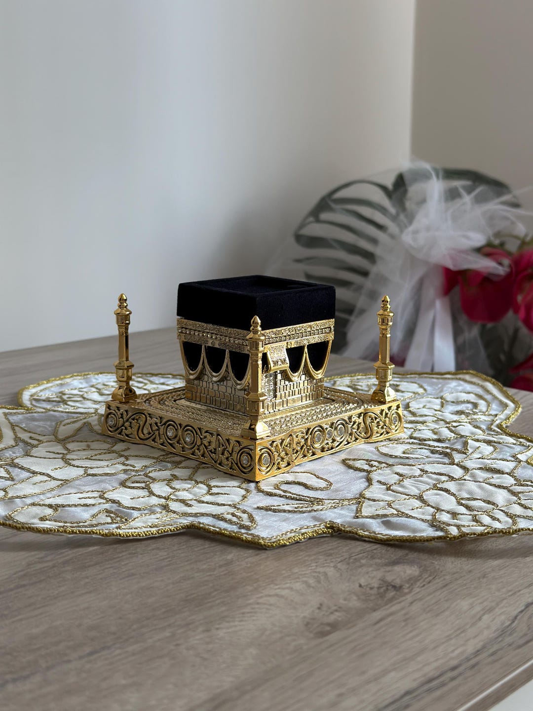 Kaaba Replica: Masjid Al Haram Figurine, Islamic Table Home Decoration ...