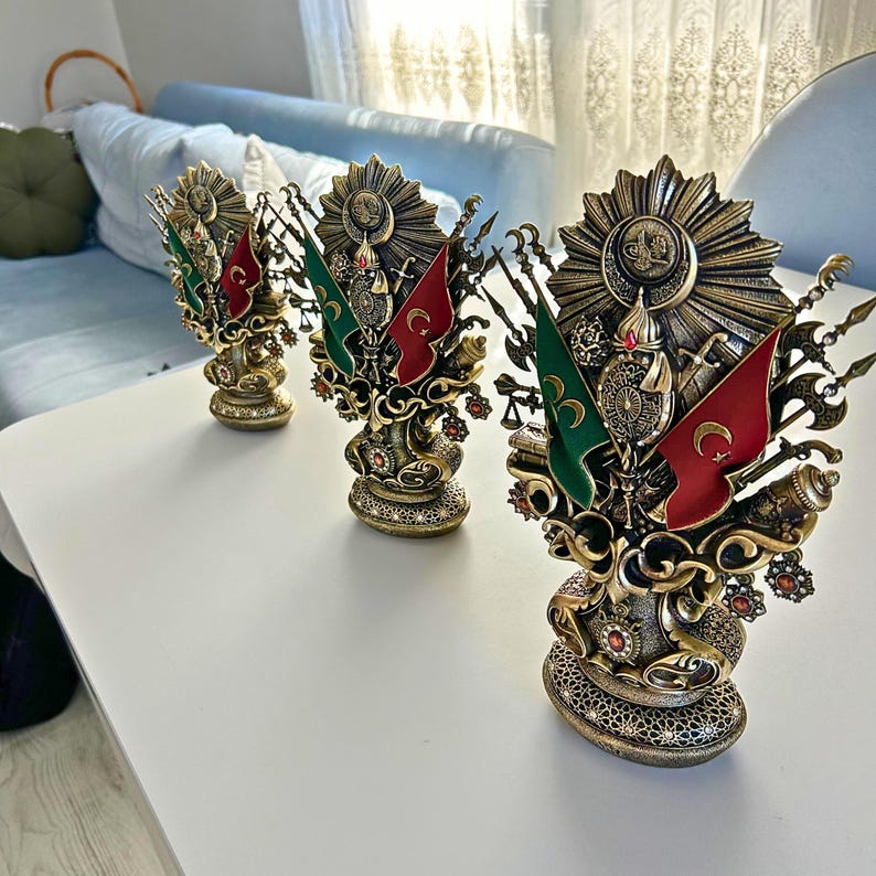 Ottoman Empire Army Statue: Turkish Islamic Home Decor, Coat of Arms ...