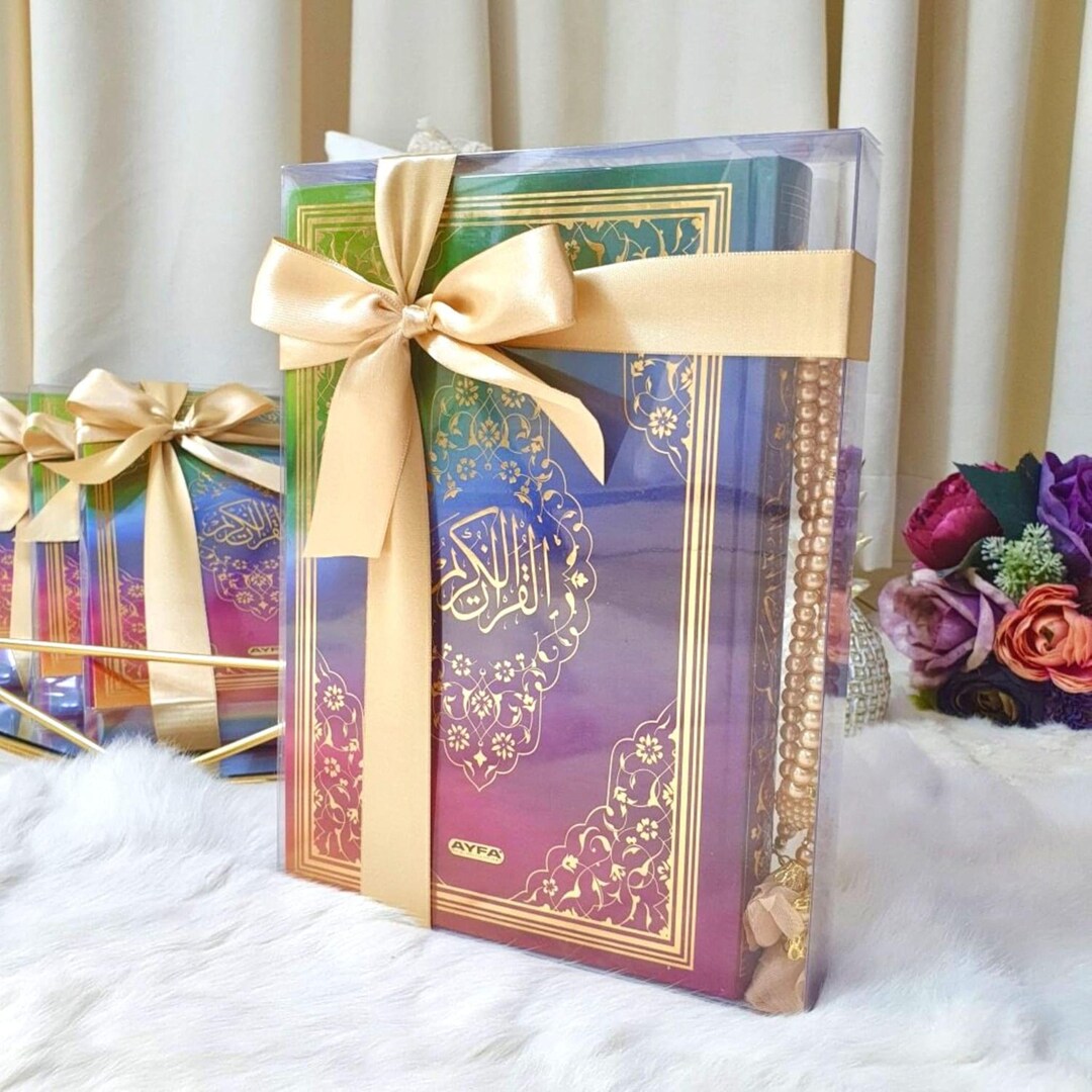 Rainbow Quran Tasbih Set | Islamic Gift Set for Muslims | Islamic ...