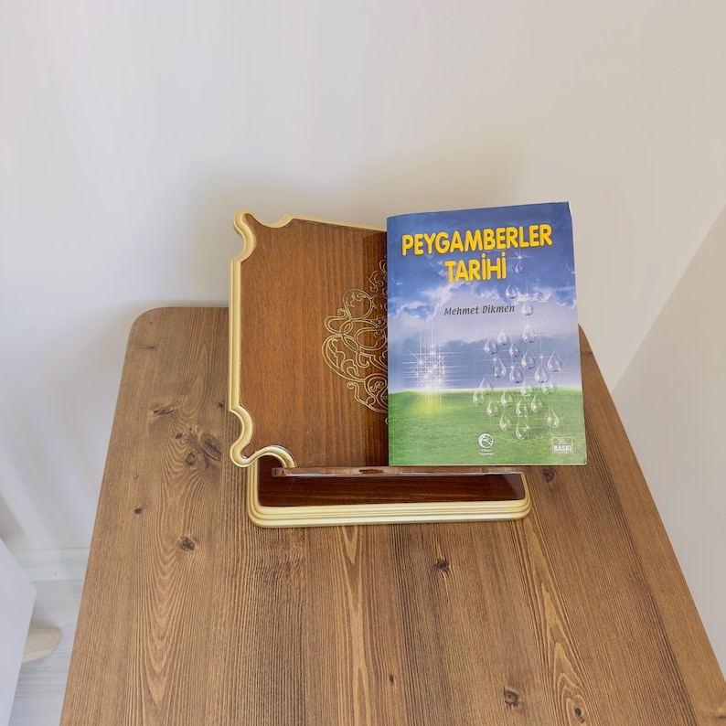 Lux Wooden Book Stand: Quran Stand, Bible Holder, Display Bookstand - Etsy