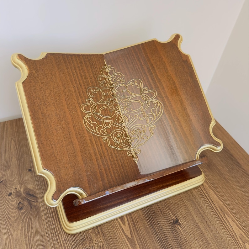 Lux Wooden Book Stand: Quran Stand, Bible Holder, Display Bookstand - Etsy