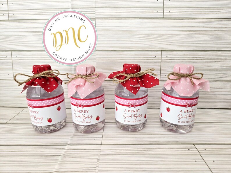 Berry Sweet Baby Editable Party Favor Bundle - Etsy