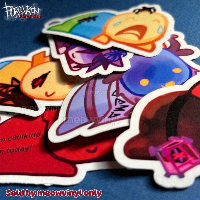 Sticker Bundle of 6 Forsaken Roblox Inspired - Etsy