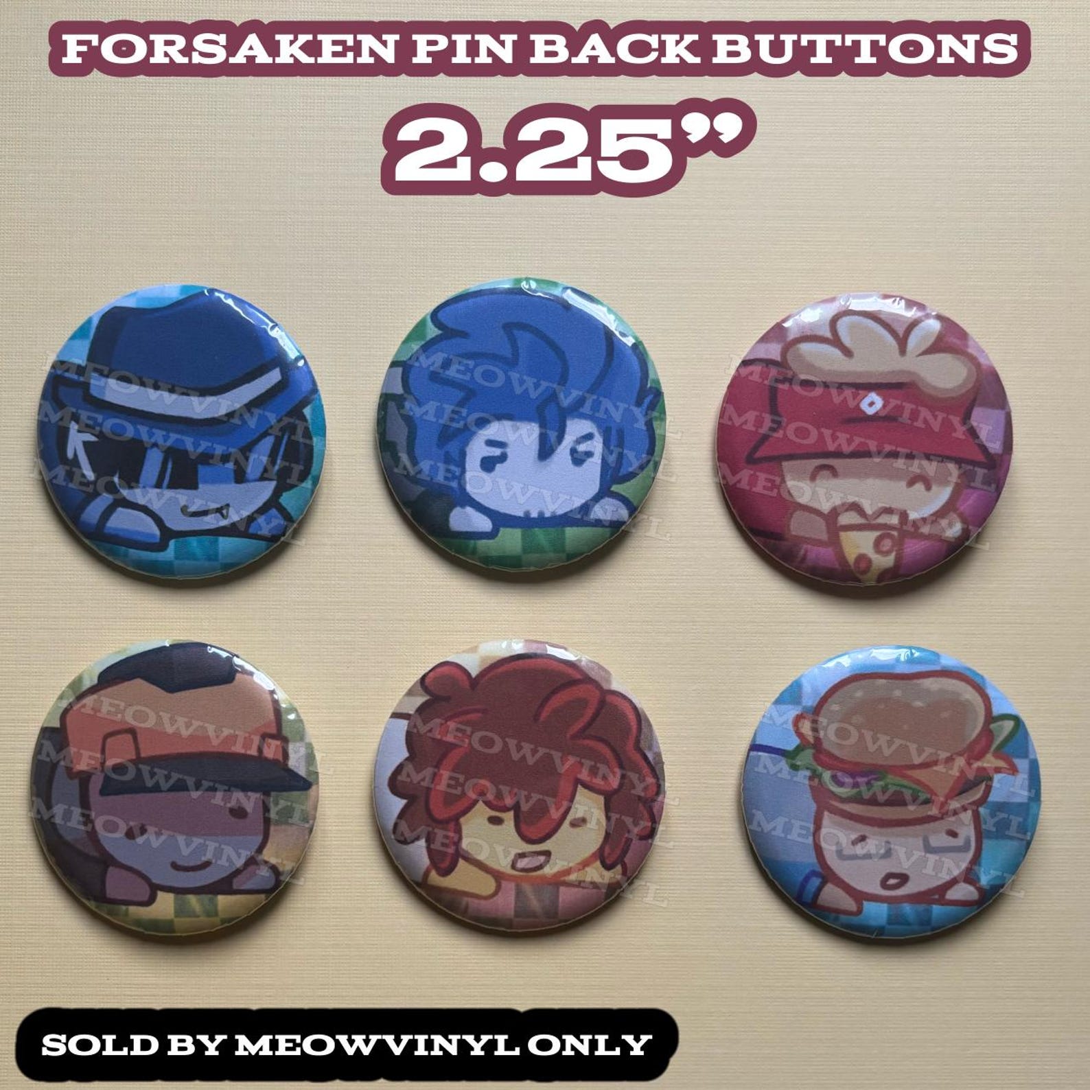 FORSAKEN Roblox Pin-back Buttons - Guest 1337 Elliot Chance 007n7 ...