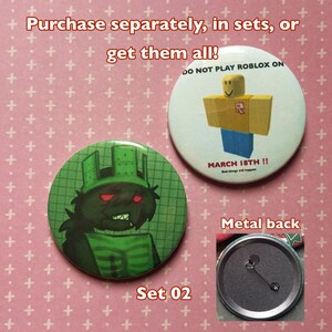Roblox MYTH Pin Back Buttons - John Doe, Guest666, 1x1x1x1 - Etsy