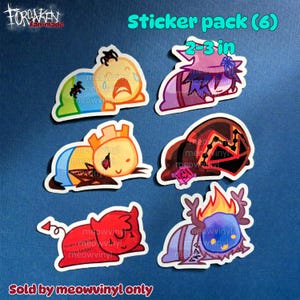 Sticker Bundle of 6 Forsaken Roblox Inspired - Etsy
