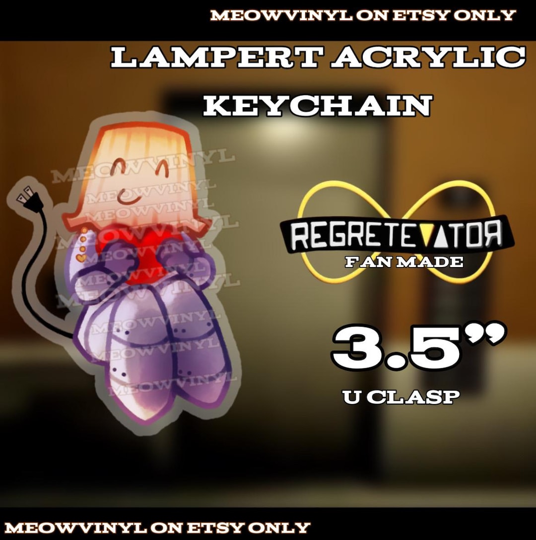 Lampert Regretevator Acrylic Keychain 3.5inches Roblox - Etsy