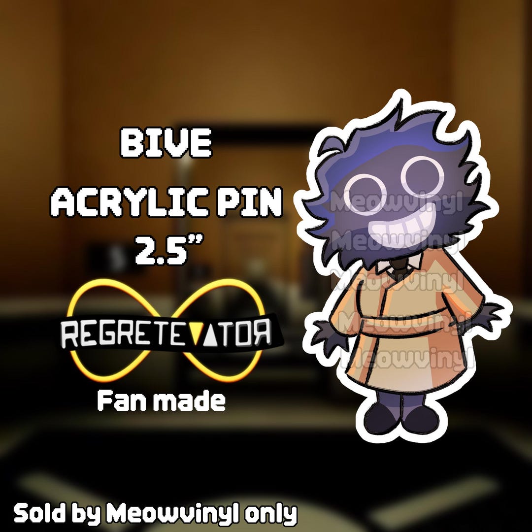 BIVE Regretevator Acrylic Pin 2.5inches Roblox - Etsy