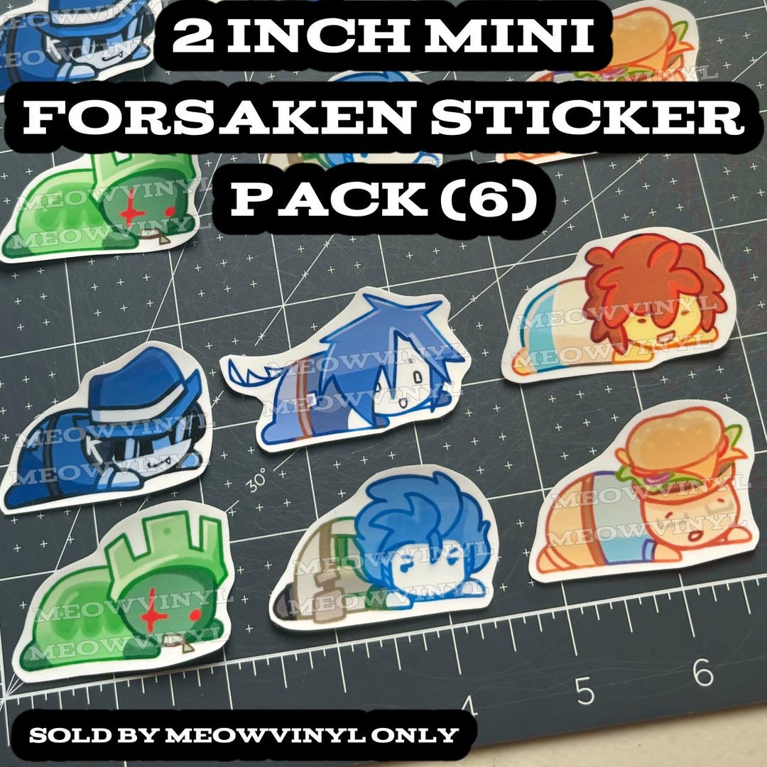FORSAKEN Roblox Sticker Pack 6 Glossy Finish, 2 Inches - Guest 1337 ...