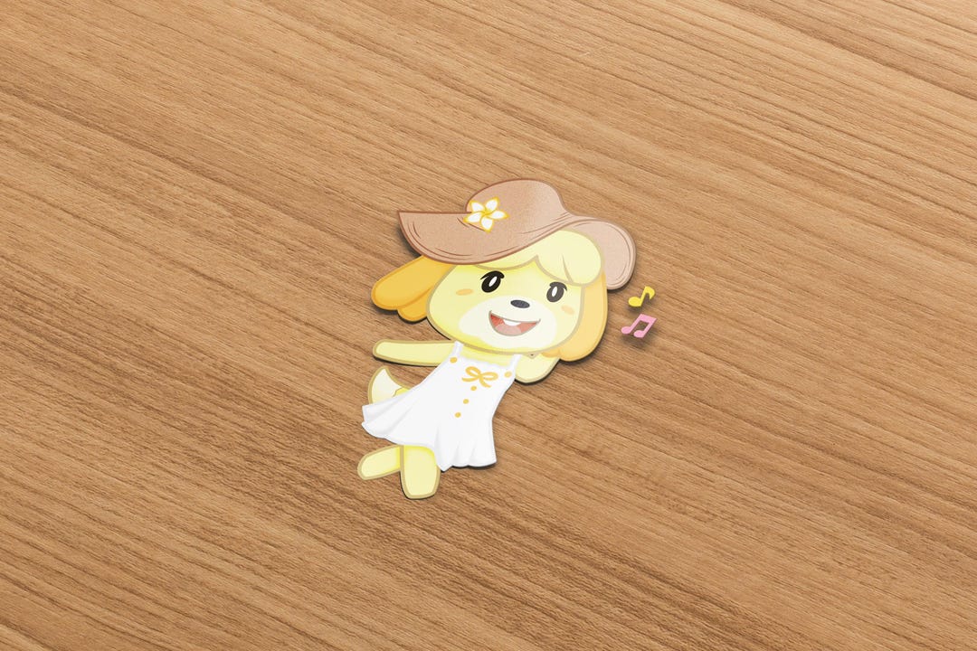 Animal Crossing Isabelle Sticker - Etsy