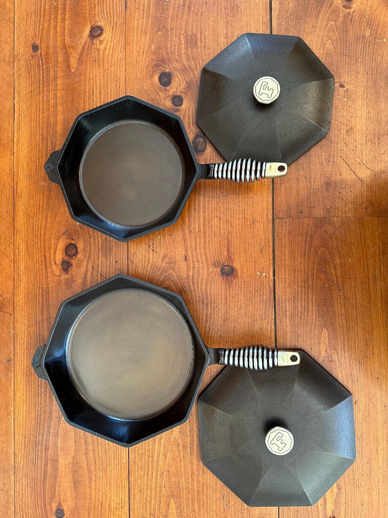 Finex Cast Iron Skillet Set, Finex 12 and Finex 10 With Lids! - Etsy