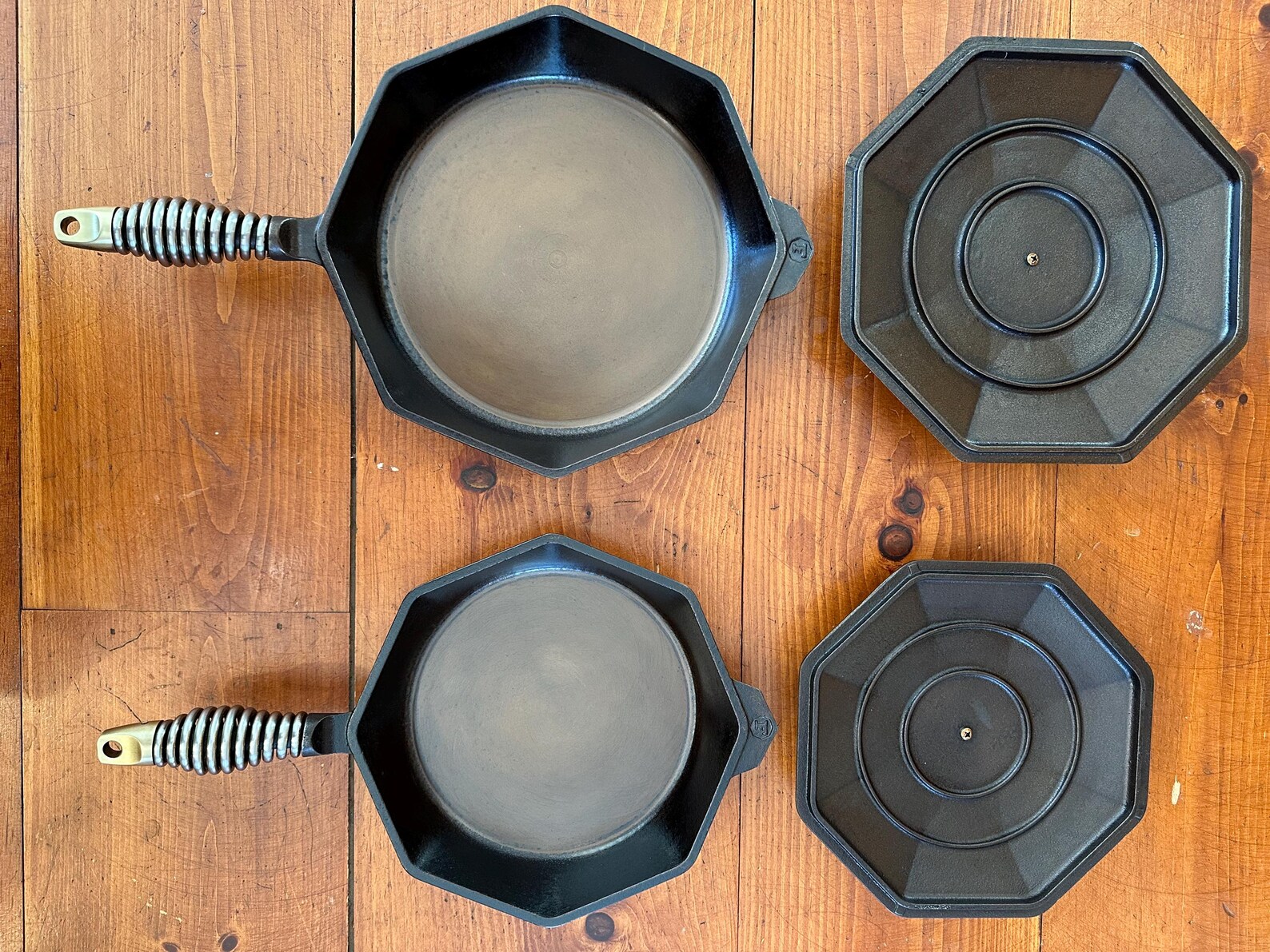 Finex Cast Iron Skillet Set, Finex 12 and Finex 10 With Lids! - Etsy