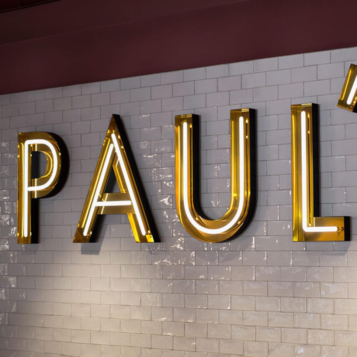 Custom Open Face Channel Letter Neon Sign, Exposed LED Tubes, Hidden ...