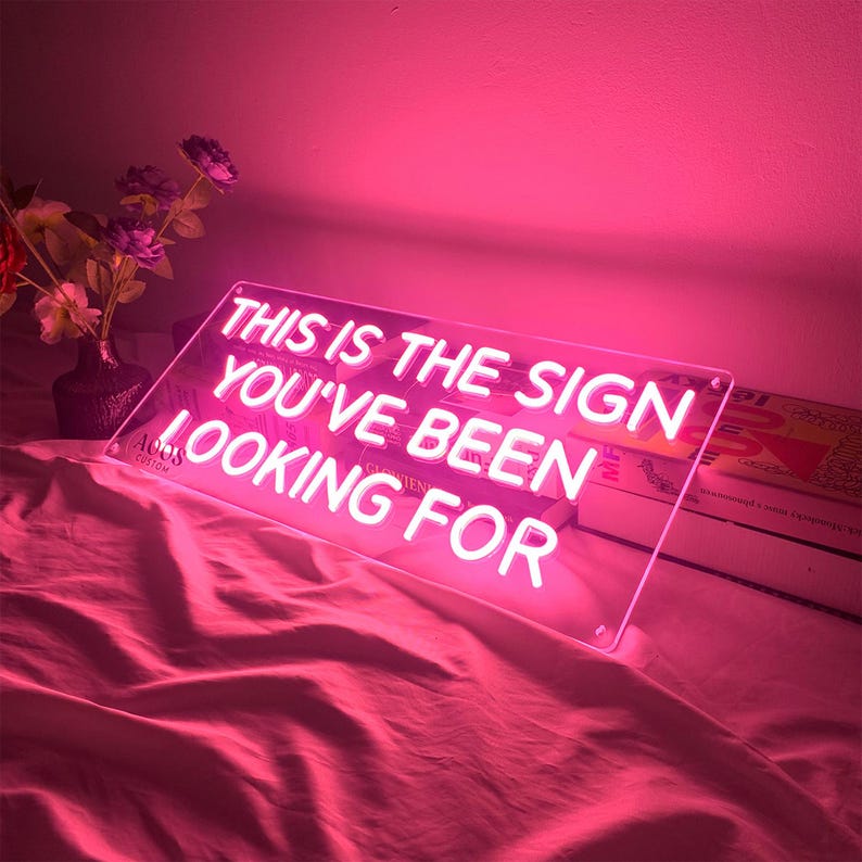 Custom LED Neon Name Sign, Personalized Neon Word Signs, Plug-in or ...