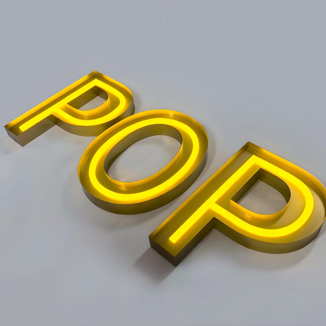 Custom Open Face Exposed Channel Letters With LED Neon Lighting ...