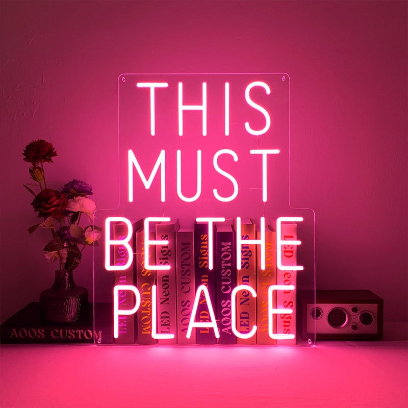 Pink Neon Sign - Etsy